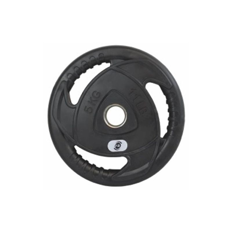 Disco olímpico 5kg sportfitness caucho gym ejercicio SPORT FITNESS ...