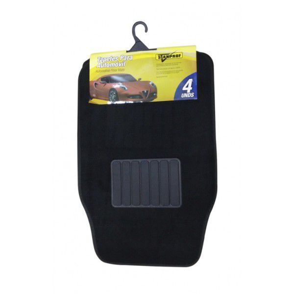 Juego tapete automovil x 4 unidades stanprof 3v-1003 STANPROF ...