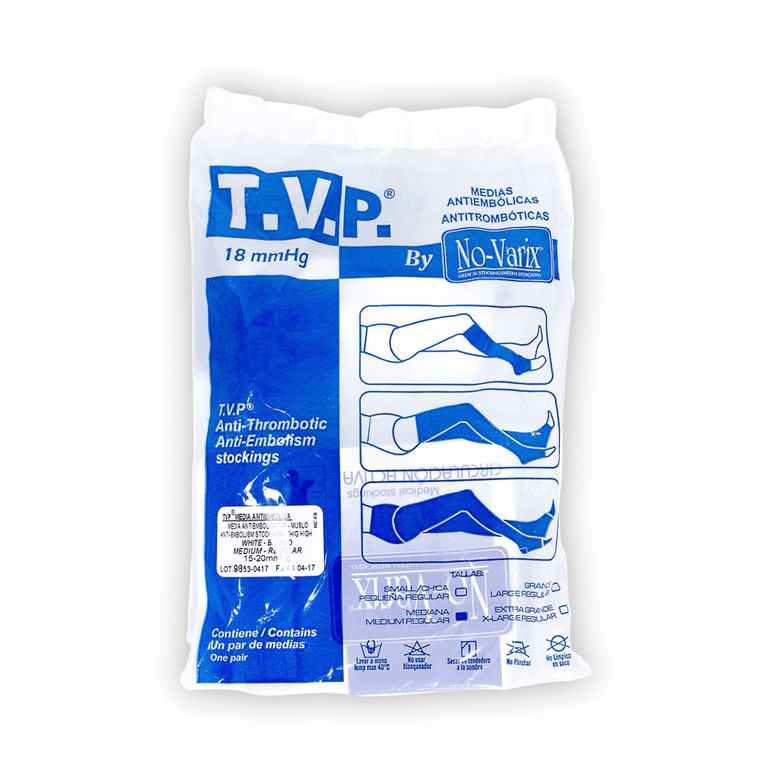 Media Antiembolica Muslo Blanco 15-20 Talla M No-varix NO VARIX ...