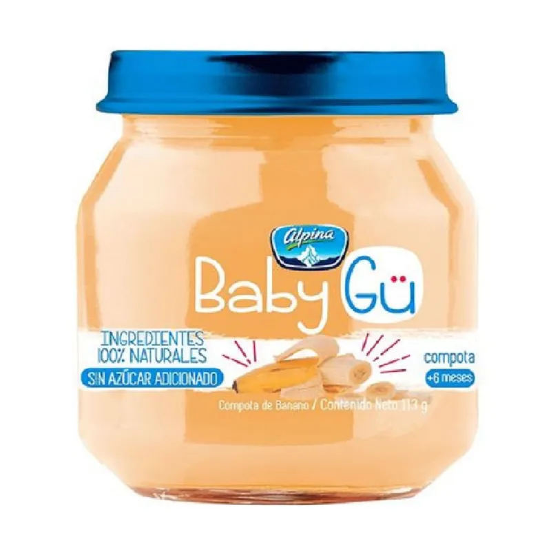 Compota Alpina Baby Gu Natural Banano X 113g GENERICO | falabella.com