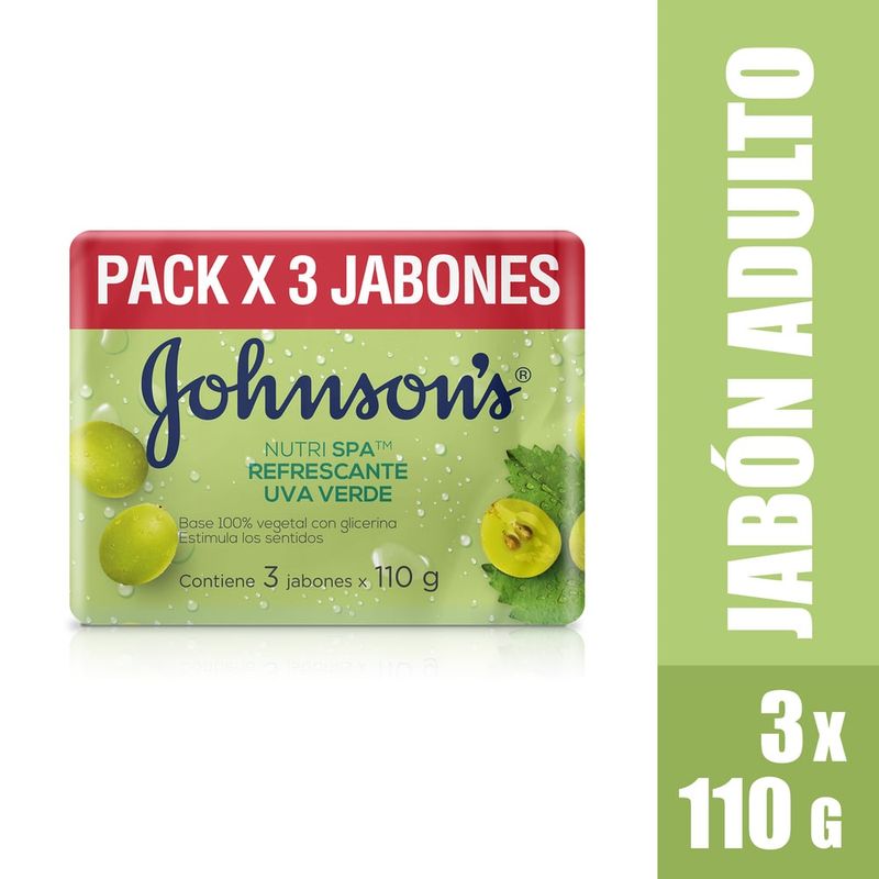 Jabon Johnsons Uva Verde 110g X 3und.--- JOHNSON AND JOHNSON ...