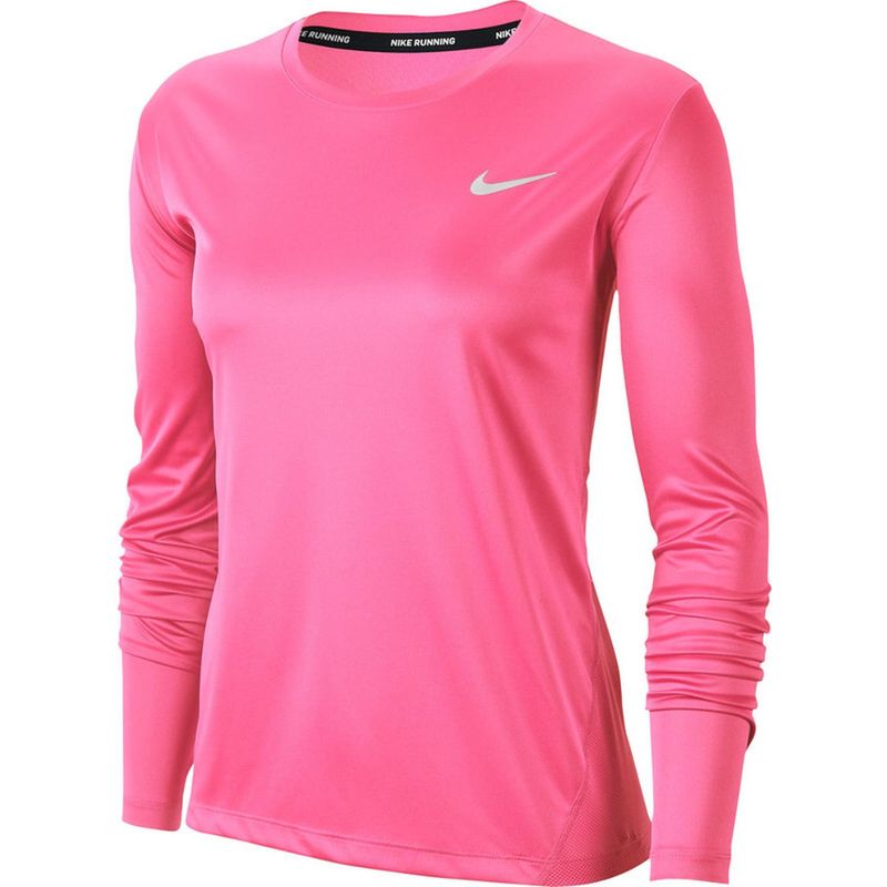 Buzo Mujer Nike Miler Top Ls - Rosa NIKE | falabella.com