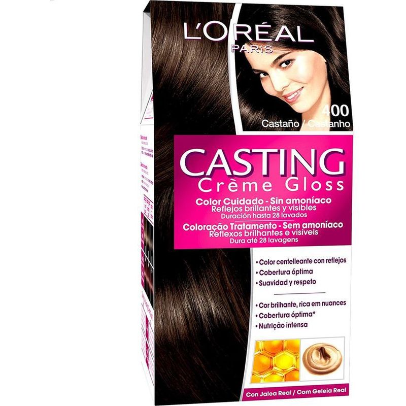 Tinte Capilar L'Oréal Casting Creme Gloss Castaño 400 REVITALIFT ...