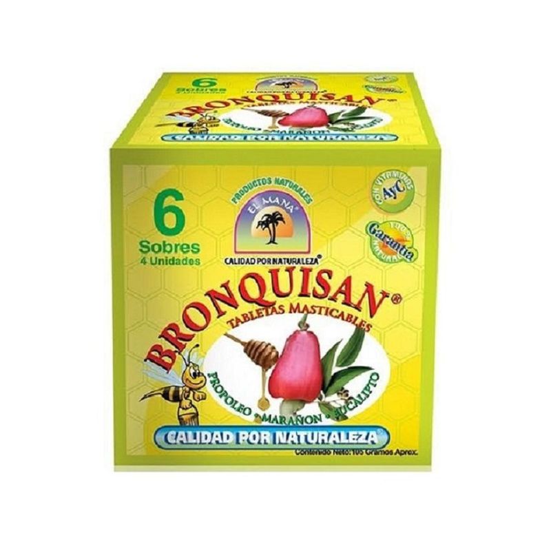 Bronquisan Tabletas Masticables x 6 Sobres EL MANA | falabella.com