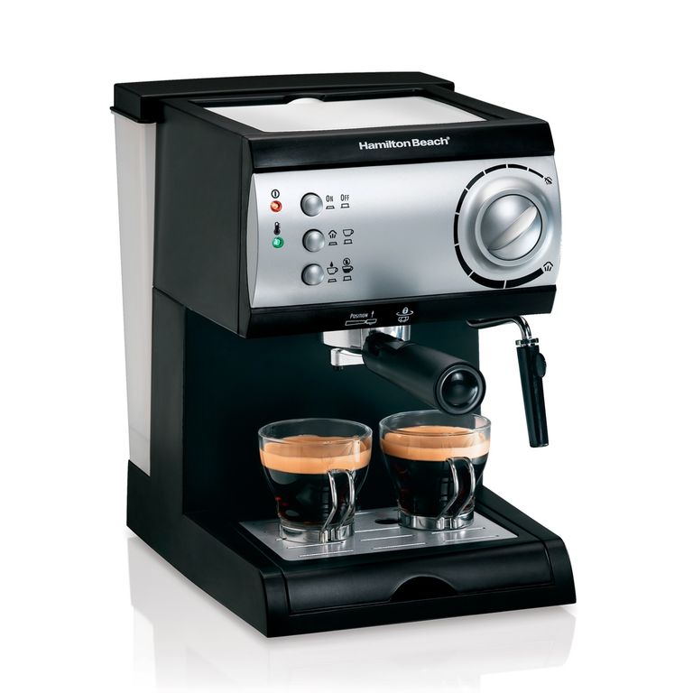 Máquina Cafetera Automática Esspreso y Capuccino Doble Hamilton Beach ...