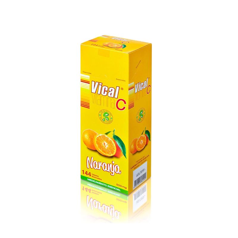 Vical Vitamina C Naranja 500mg X 144 Tabletas Masticables ECAR ...