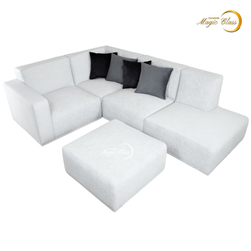 SALA MODERNA HERA ECOCUERO BLANCA MAGIC CLASS | falabella.com