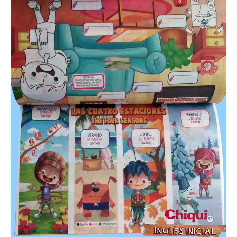 Libro Cartilla Chiqui Ingles Inicial Para Niños BOOKS | falabella.com