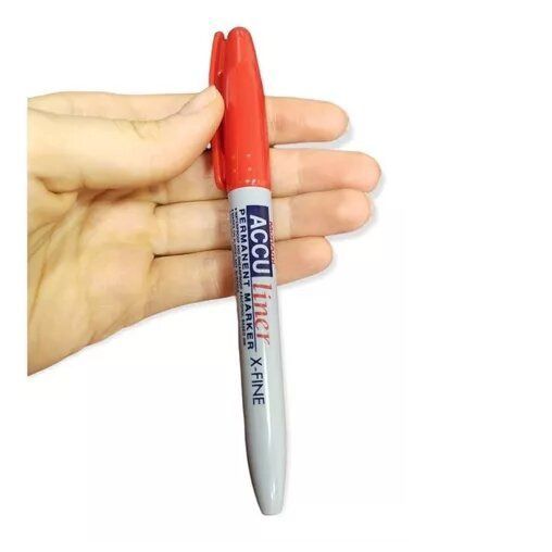 Marcador Permanente Marca Monami Punta X-fina X 12 Uds Rojo MONAMI ...
