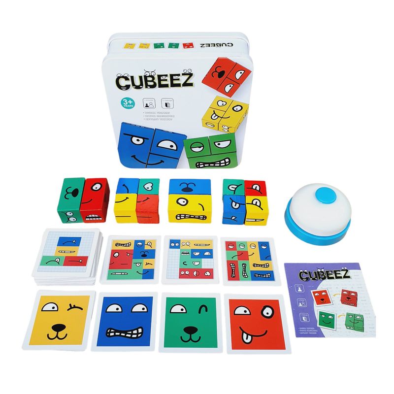 Juego Cubeez Bloques Battle Caras Cubos Color Tarjeta Timbre GENERICO ...