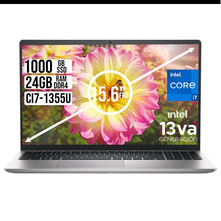 PORTATIL DELL INTEL CORE I7-1255U SSD 1TB RAM 24GB LED 15,6 FHD DELL ...