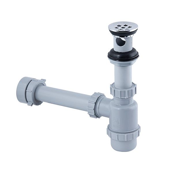 CONJUNTO SIFON LAVAMANO CON REBOSE Ref.101286 GERFOR GERFOR | falabella.com