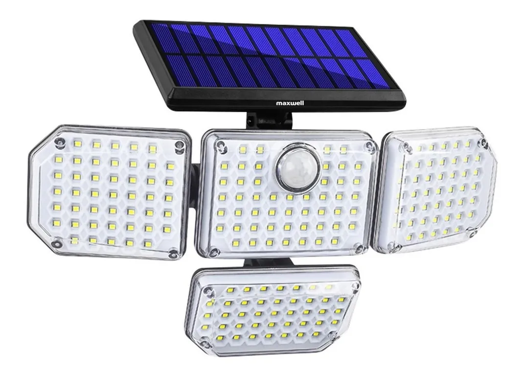 Lampara Solar Led Exterior Maxwell Sensor Movimiento 4 Direc- MAXWELL ...