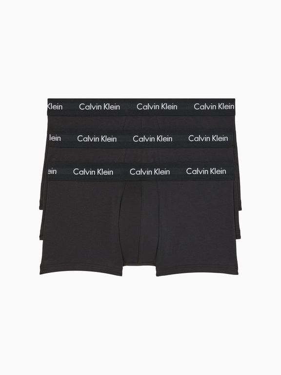 3 Pack De Boxer Negros Low Rise Trunk En Algodón Calvin Klein CALVIN ...