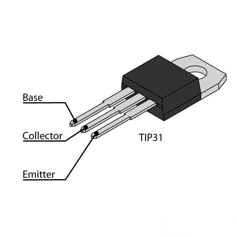 Transistor TIP31c TO-220 NPN Tip31 Transistor Energia GENERICO ...