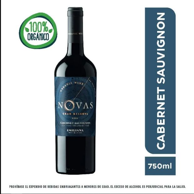 VINO TINTO ORGANICO NOVAS CABERNET SAUVIGNON 2020 GENERICO | Falabella ...