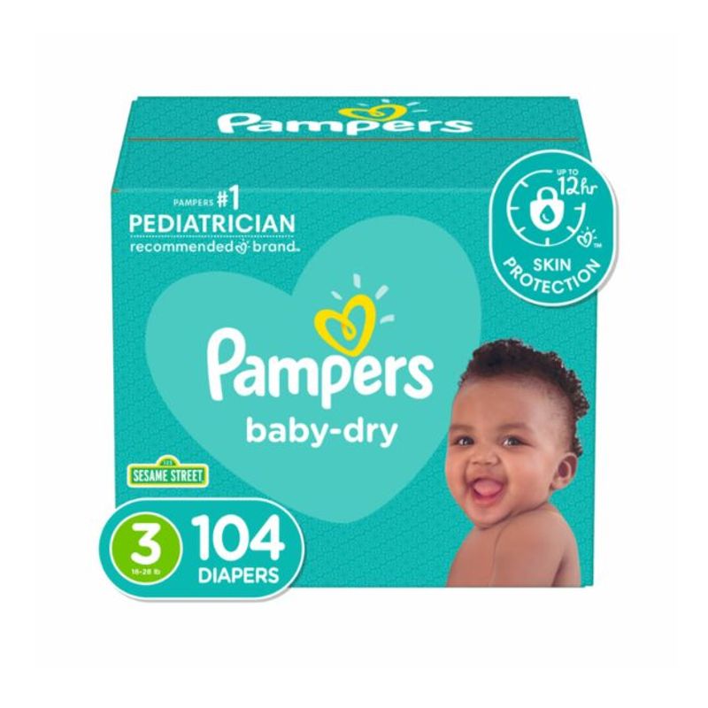 Pañales Pampers Baby Dry Etapa 3 x 104 Unidades PAMPERS | falabella.com