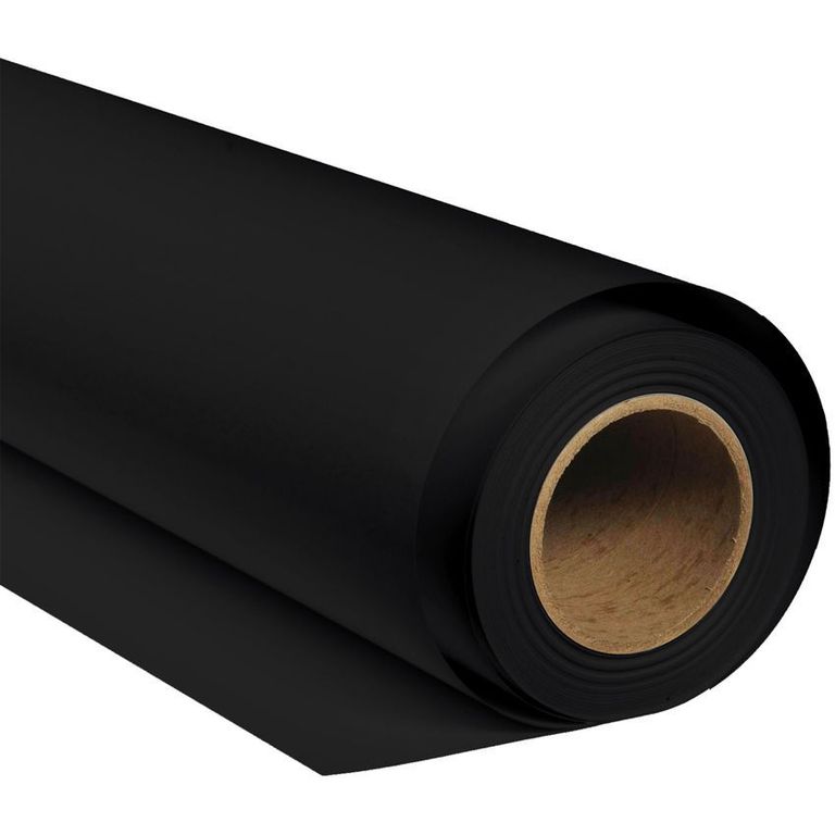 Fondo papel sinfin rollo para estudio 11m x 270cm negro jet GENERICO ...