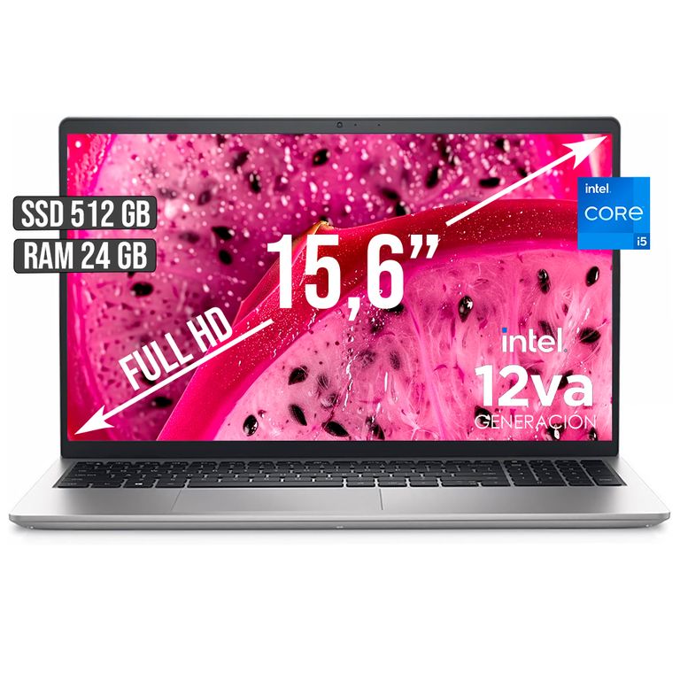 PORTATIL DELL INTEL CORE I5-1235U SSD 512GB RAM 24GB LED 15,6 FULL HD ...