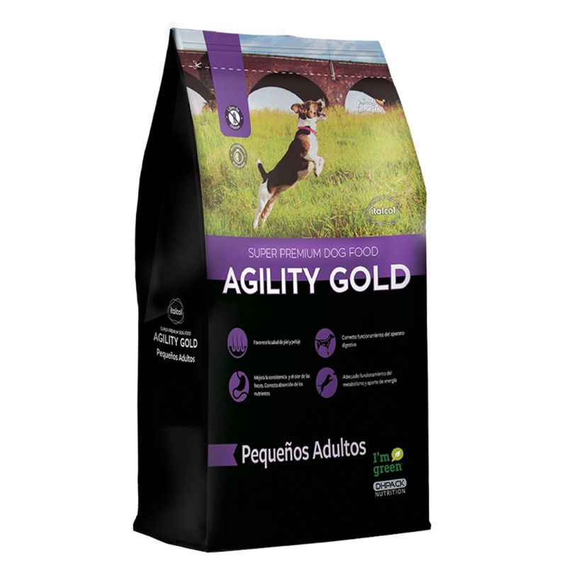 Agility Gold Pequeños Adultos - Comida Perros x 1.5 kg. AGILITY GOLD ...