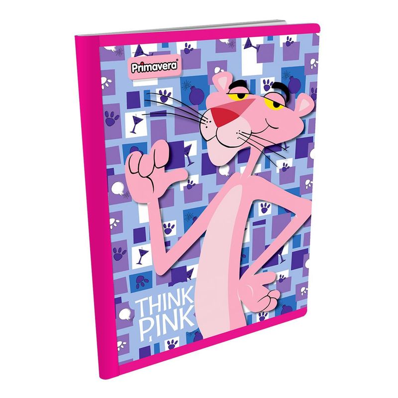 Cuaderno Cosido Pantera Rosa Think Pink 100 Hojas Rayadas PRIMAVERA ...
