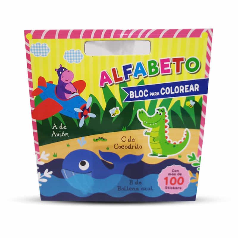 Libro Para Colorear Del Alfabeto Incluye 100 Stickers LEXUS | falabella.com
