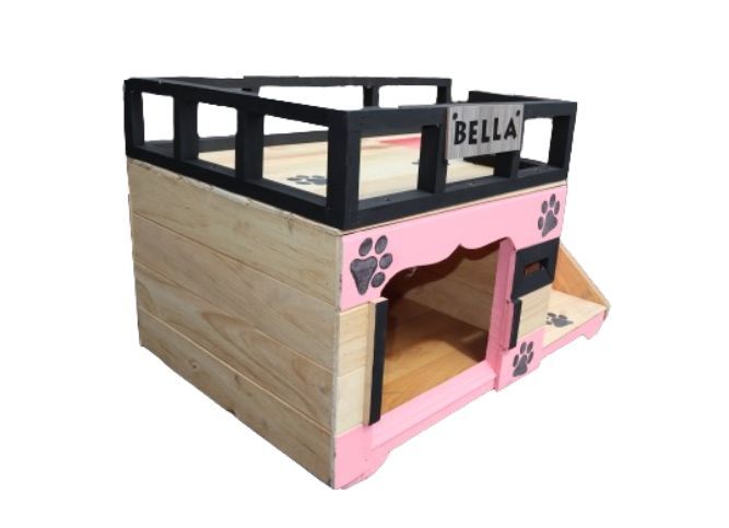 Casa Terraza En Pino Para Perros WOOD PETS | falabella.com