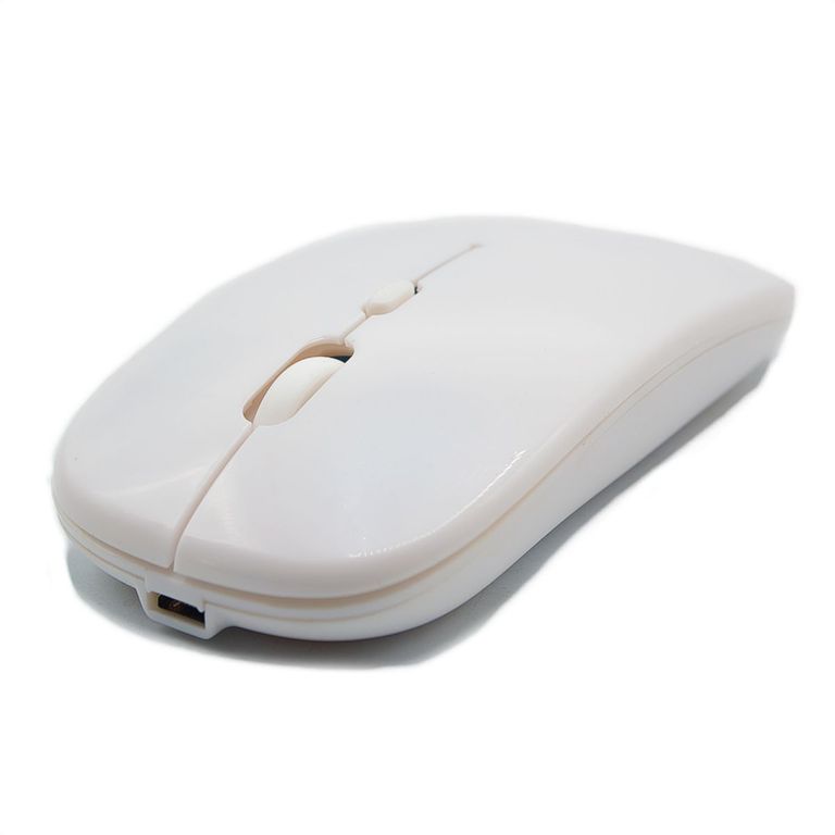 Mouse Inalámbrico Diseño Ultra Delgado Slim Tipo Mac Blanco GENERICO ...