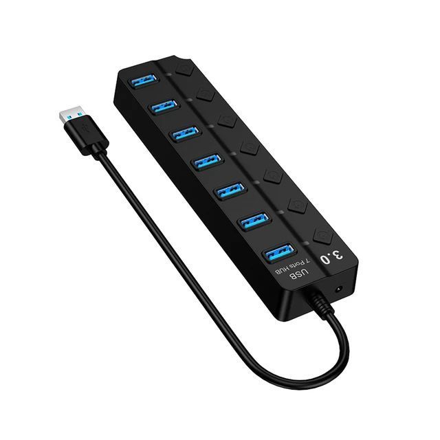 Hub Multipuerto Usb 7 Puertos 3.0 Led Alta Velocidad GENERICO | falabella.com