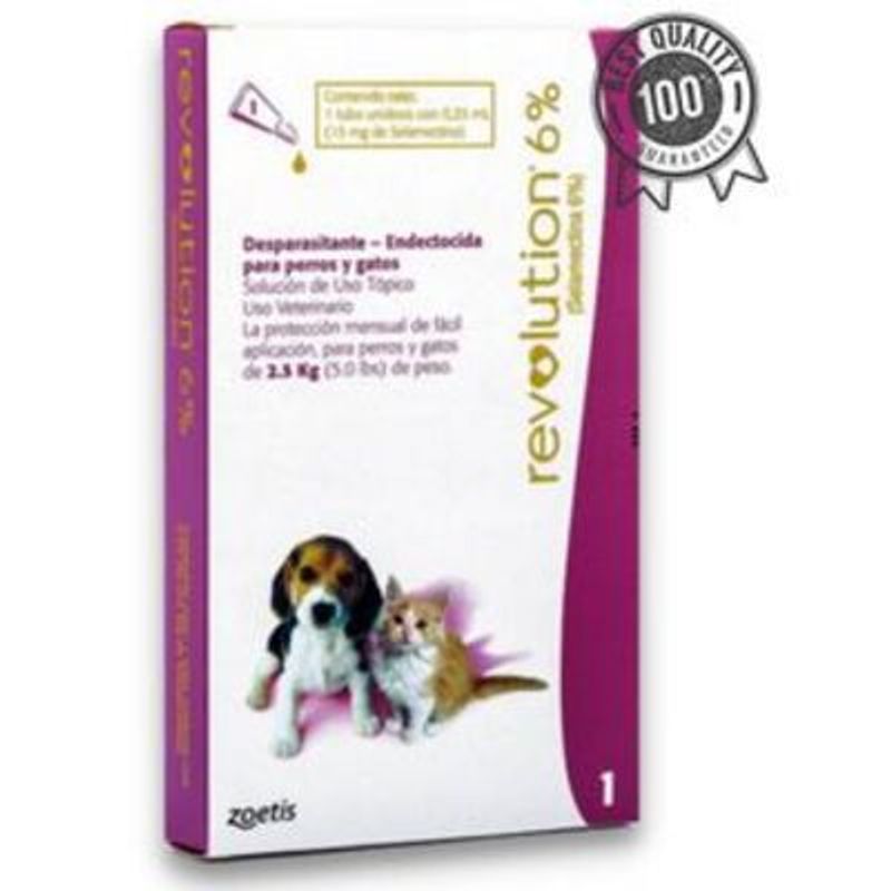 REVOLUTION 6% X 025 ML ROSADO ZOETIS | falabella.com