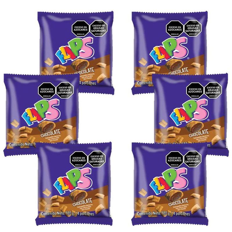 Flips Chocolate Bolsa X 120 Gramos X 6 Unidades GENERICO | falabella.com