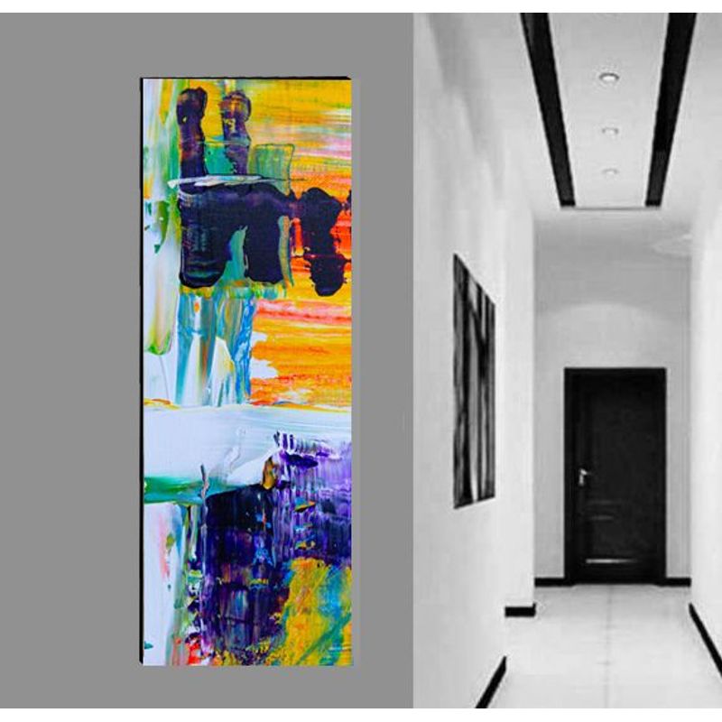 Cuadro Vertical Con Marco MDF Imagen Digital vinilo adhesivo 70x25cm ...