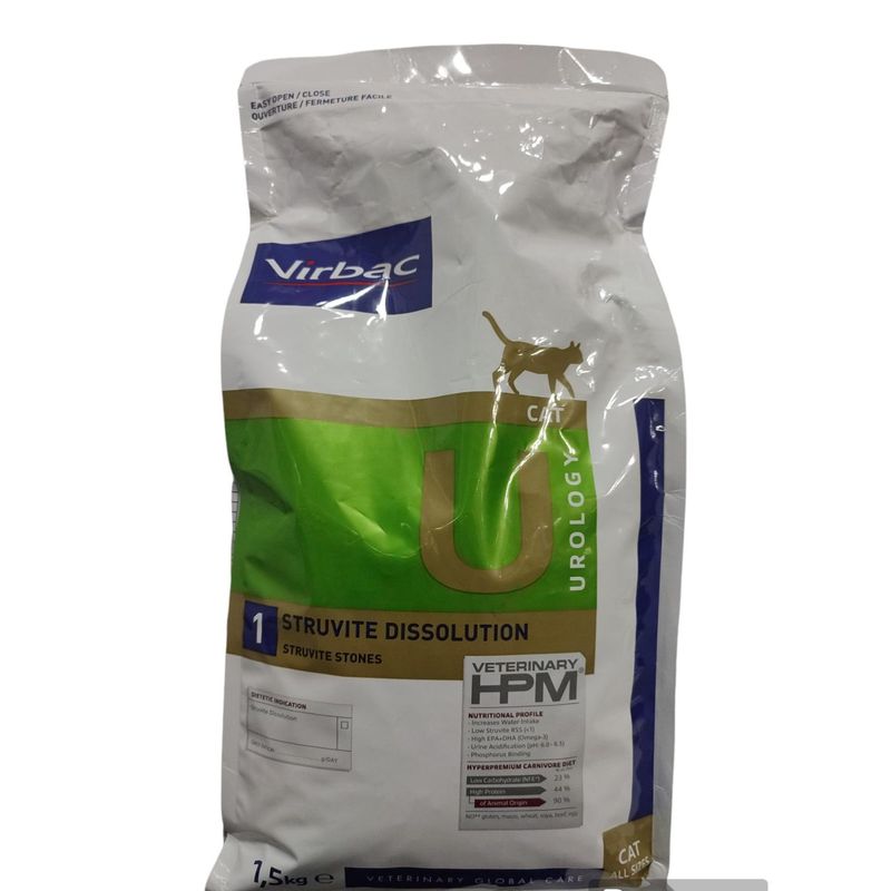 HPM Cat #1 Urology Struvite Dissolution x 1,5 kg. VIRBAC | falabella.com