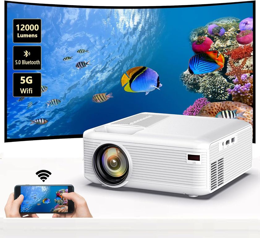 TMY Proyector Native 1080P con WiFi 5G y Bluetooth 5.1 AMERICAN ...