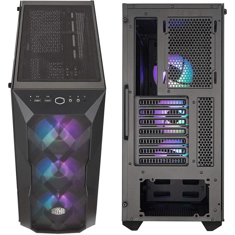 Chasis Cooler Master Masterbox TD500 mehs Negra 3 ARGB Fan COOLER ...
