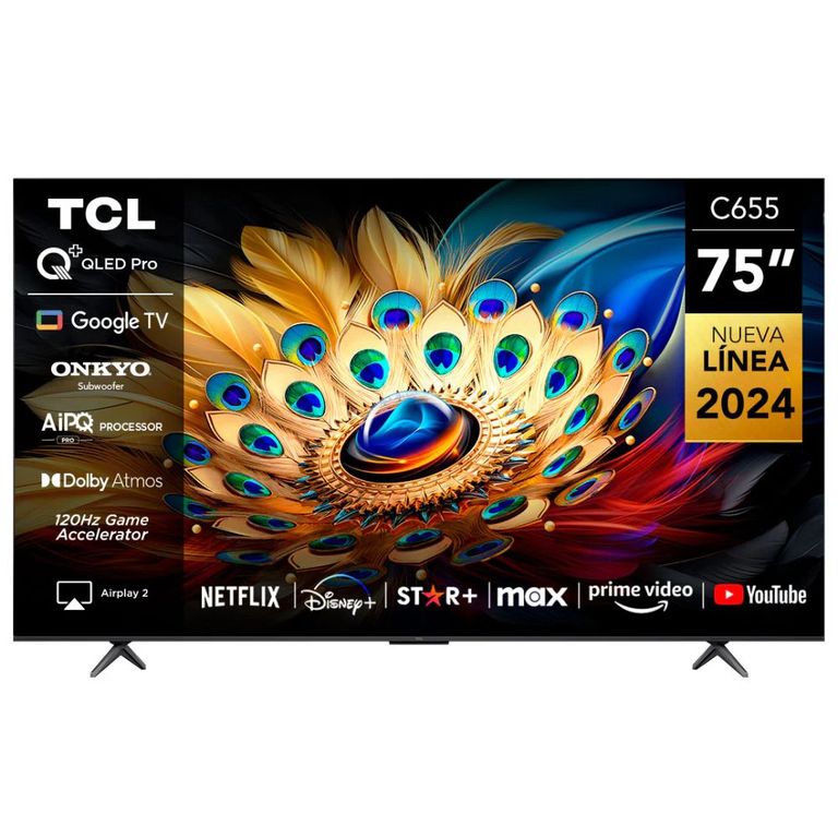 Televisor Tcl 75 Qled Uhd 4k Smart Led Google Tv 75C655 TCL | falabella.com