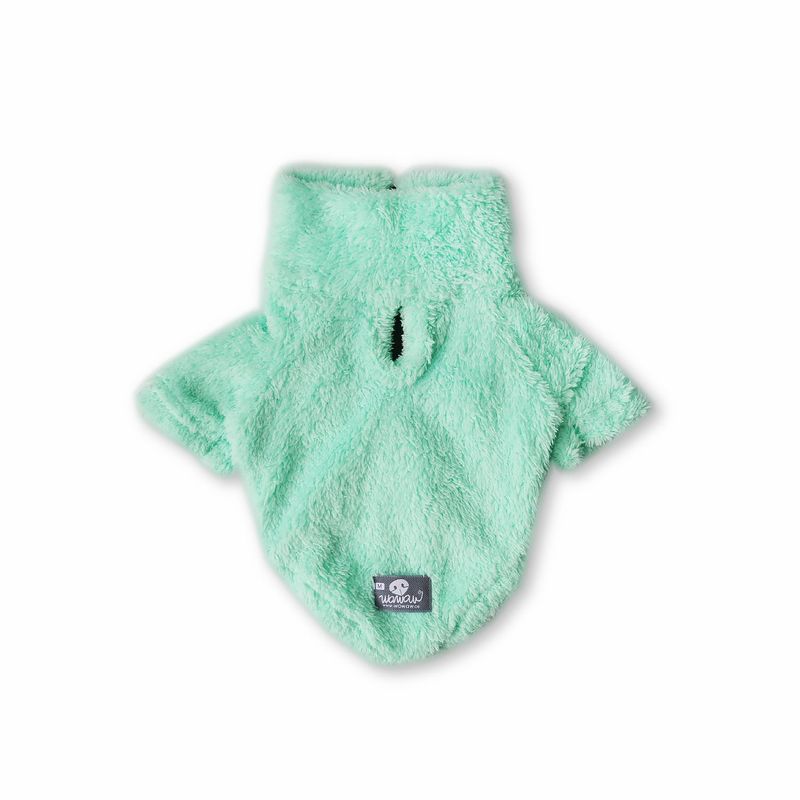 Saco para perro talla XL cuello alto cremallera bisonte menta 4 Wawaw ...