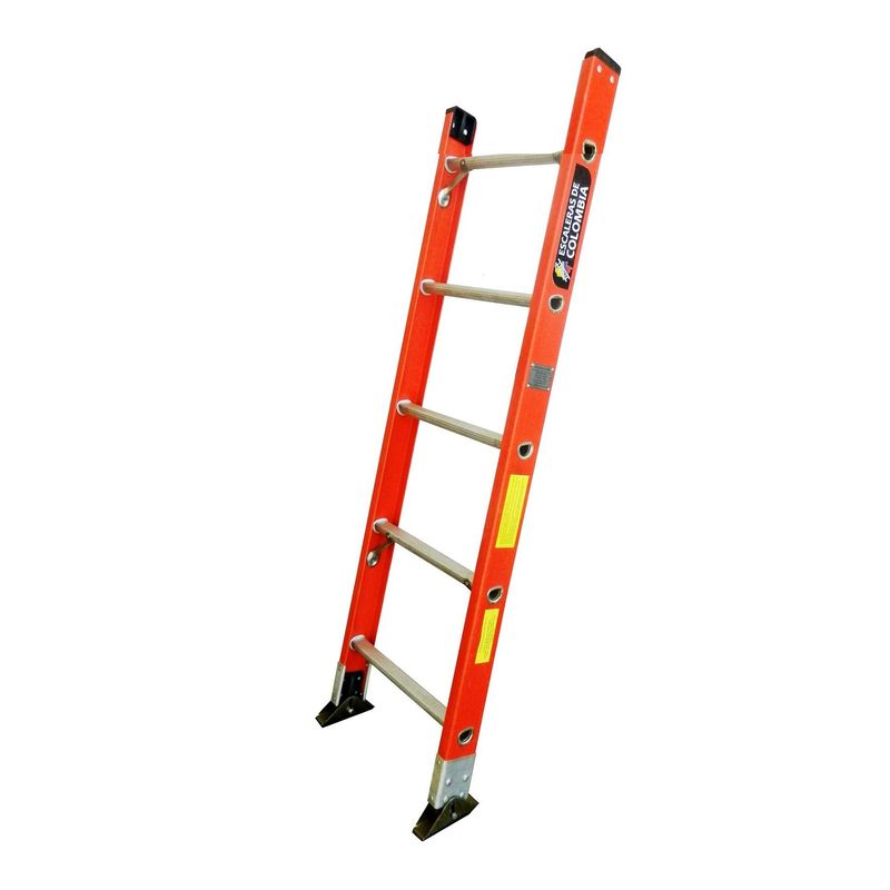 Escalera Certificada Tipo Sencilla En Fibra De Vidrio 5 Pasos / 1.50Mts ...