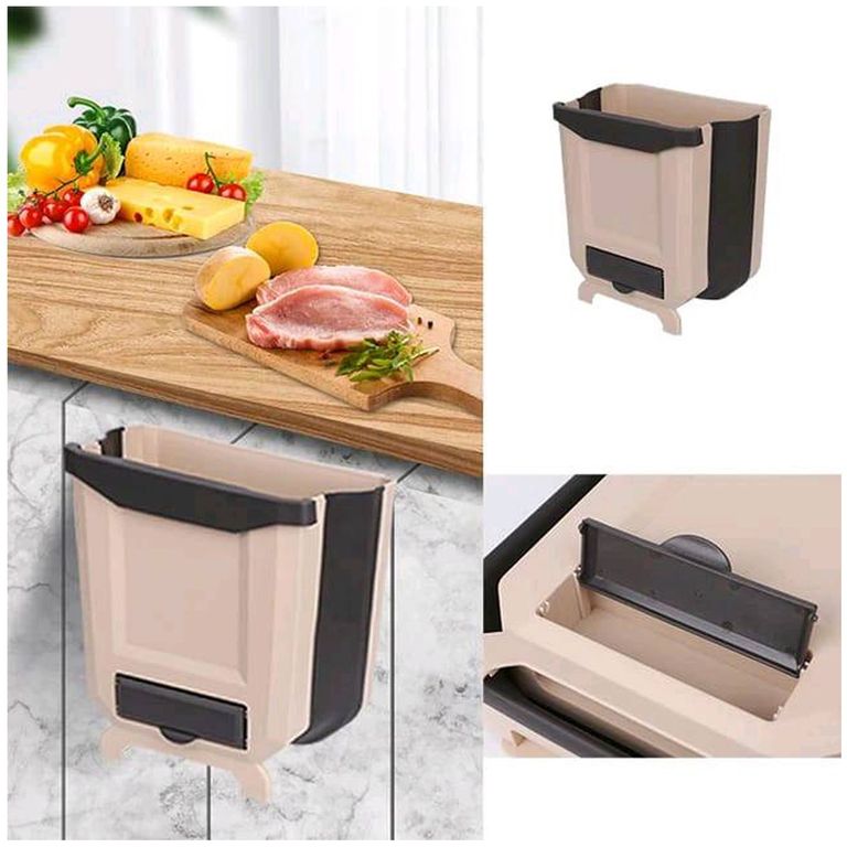 Basurero De Plastico Ahorrador De Espacio Plegable Colgador ONE PIXEL ...