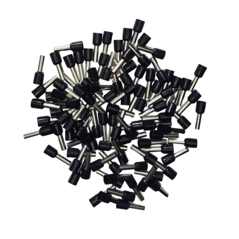 100pcs Terminal Pin Tubular Cable Calibre 10AWG E6012 NEGRO GENERICO ...