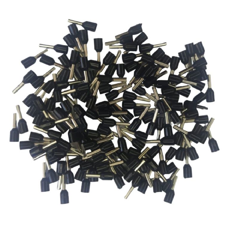 100pcs Terminal Pin Tubular Cable Calibre 12AWG E4009 NEGRO GENERICO ...