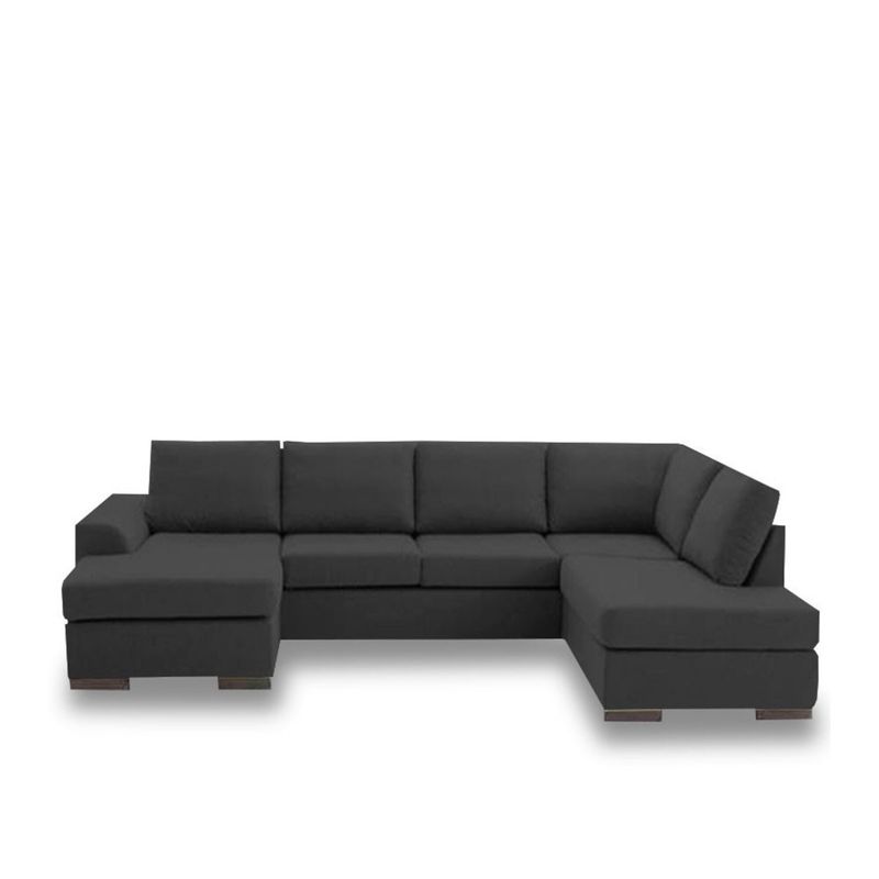 SALA MODERNA SAPPORO ECOCUERO NEGRO MAGIC CLASS | falabella.com