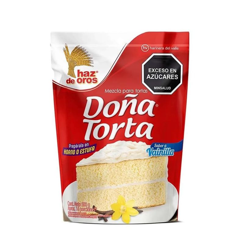 Mezcla Para Tortas Vainilla Doña Torta Haz de Oros x 500g GENERAL ...