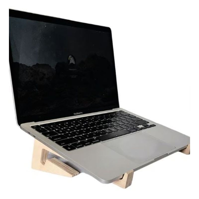 Soporte - Base para PC computador portátil en madera 30cm GENERICO ...