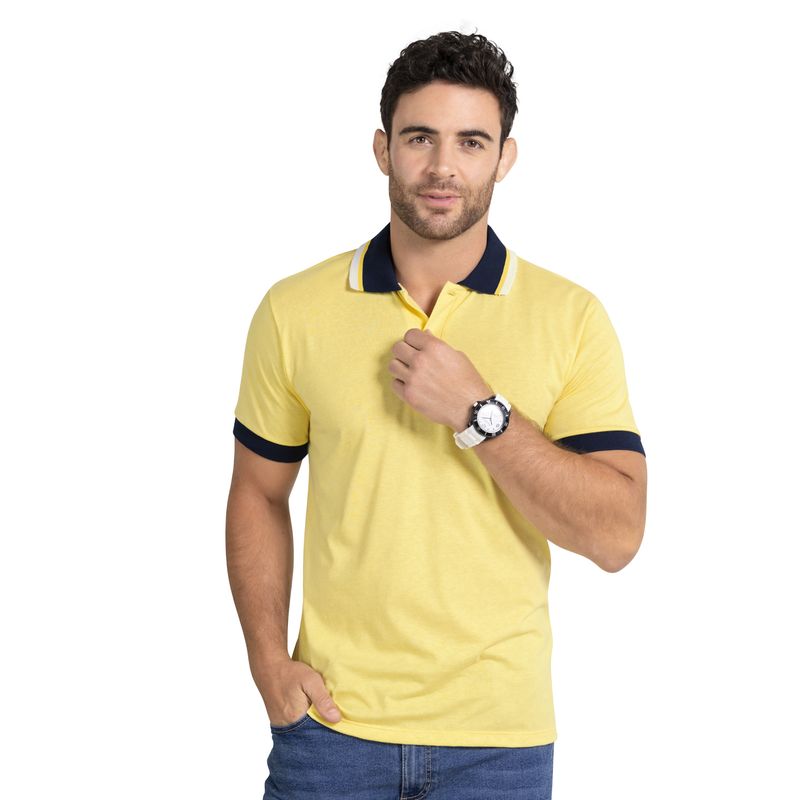Polo Hombre Amarillo Pastel Mp 96612 MARKETING PERSONAL | falabella.com