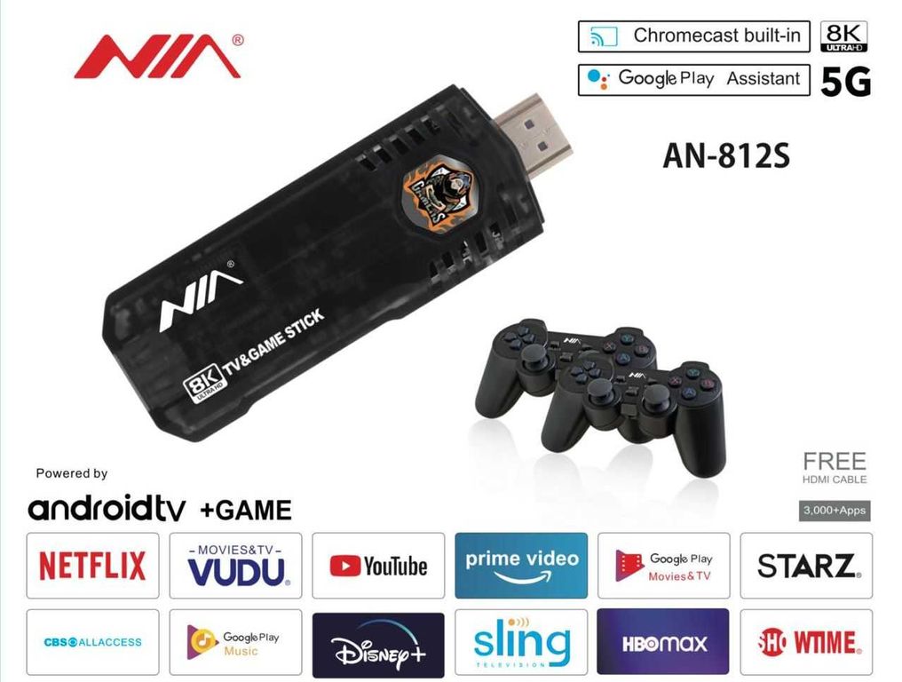 Tv Box Game Stick Android Tv Juegos Retro 8k 2gbram NIA | falabella.com