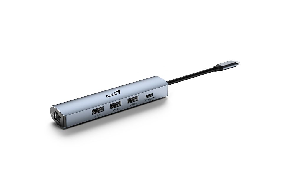 Adaptador Genius 5 En 1 Mod. Uh-545 Hub Usb C A Red Usb GENIUS ...