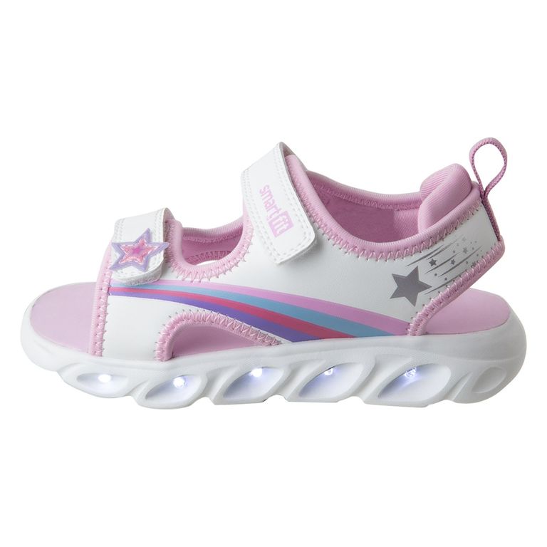 Sandalias Planas Star Jacky Para Niña Pequeña Smartfit Payless Blanco ...