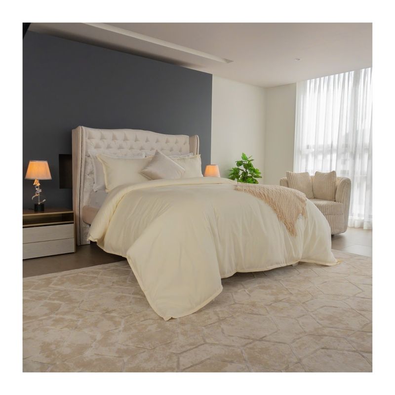Duvet Cover Chantilly para cama Doble - Pastello Color crema AMARE HOME ...