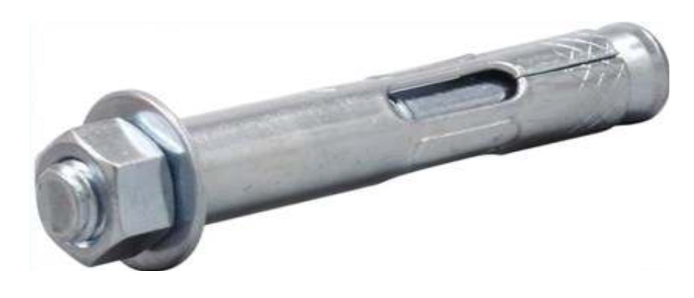 Chazo o Perno expansivo de 3 / 8 x 2 - 1 / 2 Galvanizado GENERICO ...